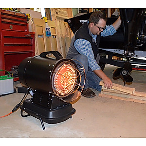 Mr. Heater MH70KTFR 70,000 BTU Portable Kerosene Radiant Heater with Quiet Burner Technology for Jobsites, Workshops, Or Large Outdoor Areas
