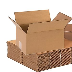 AVIDITI 12 x 8 x 6 Corrugated Cardboard Boxes, Small 12"L x 8"W x 6"H, Pack of 25 | Shipping, Packaging, Moving, Storage Box for Home or Business, Strong Wholesale Bulk Boxes