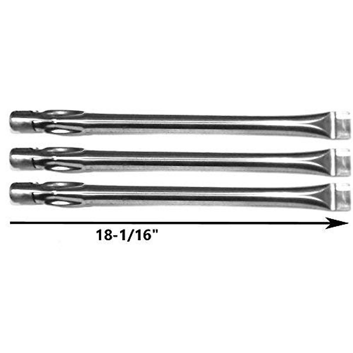 bbqGrillParts Gas Burners for Better Homes & Gardens GBC1273W, BH12-101-001-02 Grill Models(3Pack)