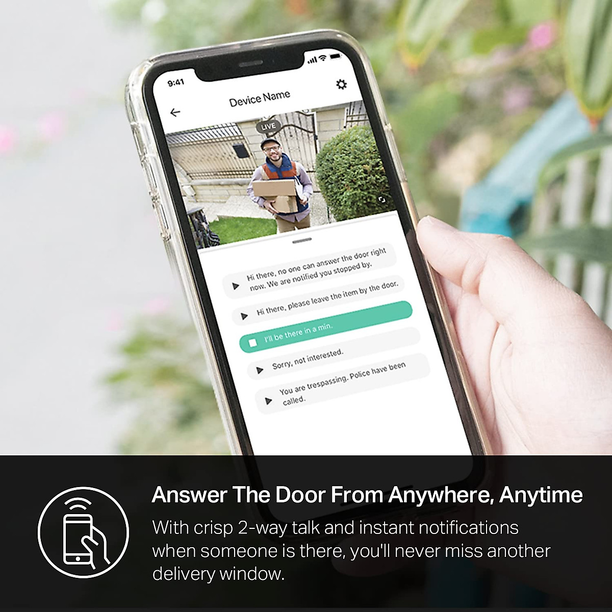 Kasa Smart Video Doorbell Camera Hardwired w/ Chime, 3MP 2K Resolution, 2-Way Audio, Real-Time Notification, Cloud & SD Card Storage, Alexa & Google Assistant Compatible (KD110), White, Black