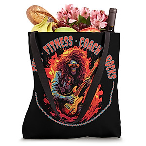 This Fitness Coach Rocks Funny Musician Tote Bag