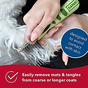 Coastal Pet Safari Dog De-Matting Comb - Dog Grooming Brush for Coarse or Long Coats - For Small and Large Dogs - One Size