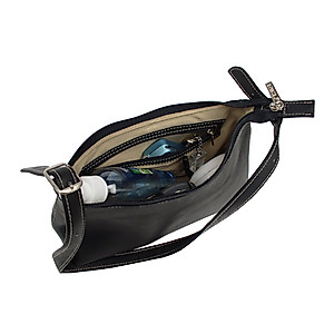 Piel Leather Shoulder Mini, Chocolate, One Size