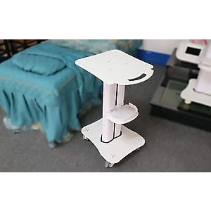 JF-XUAN Cart Multifunction Portable Hand Trucks,Modern Cart Tool Portable Beauty Salon Cart with Brake Wheel, Small Bubble Instrument Rolling Trolley Compatible with Spa Health Club, 50Kg Load Capac