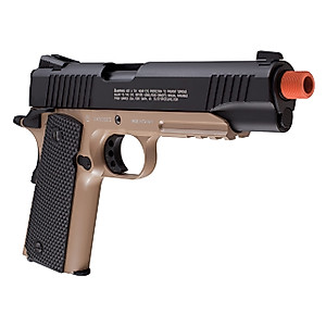Elite Force 1911 Blowback 6mm BB Pistol Airsoft Gun, FDE/Black, 1911 TAC