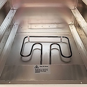 HeatMax 19x19x29 Commercial Food Pizza Pastry Patty Catering Hot Box Countertop Warmer Case, Great for up to 16" Pizza Fund Raising, Shelf is 16"Wx 18.5"D - Made in USA with Service and Support