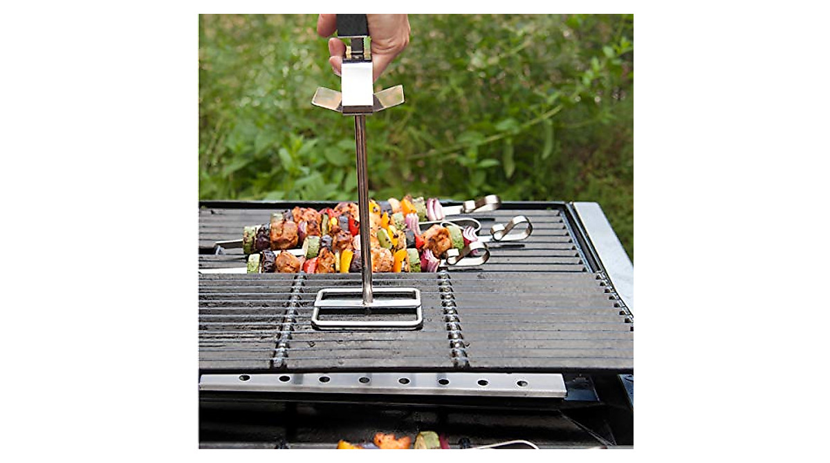 Charcoal Companion CC1089 Heavy Duty Grill Grate Lifter | Safe & Easy ...