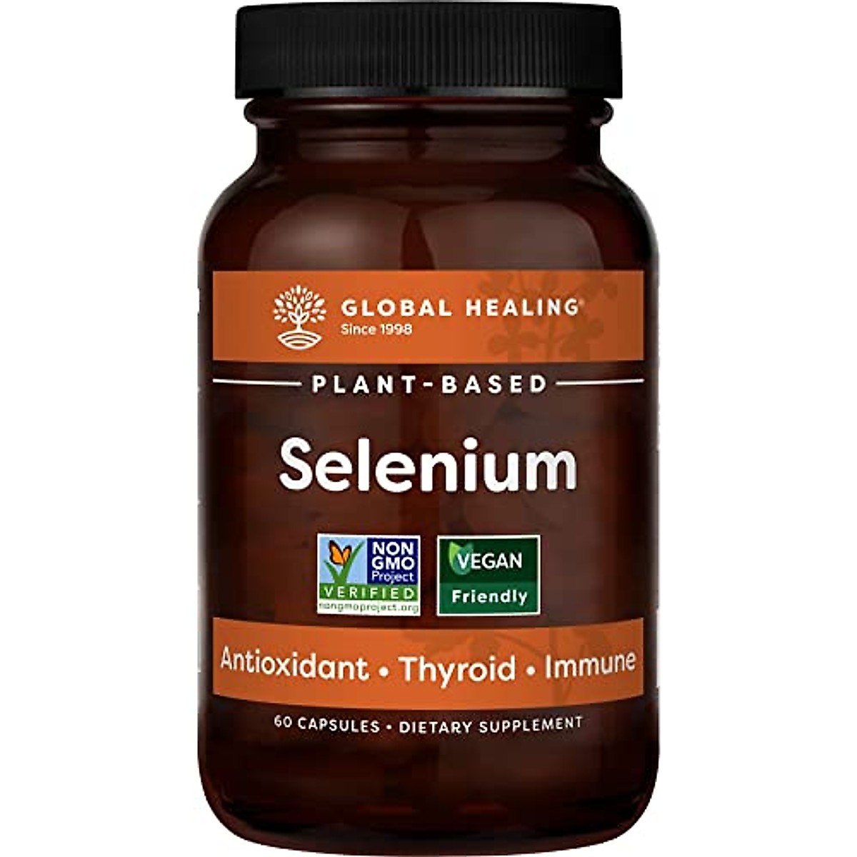 Global Healing Center Oxy-Powder & Selenium Kit-Natural, Oxygen Based Colon Cleanser of Intestinal Tract & Vegan Antioxidant Supplement for Thyroid Support & Normal Immune System Health- 60 Capsules