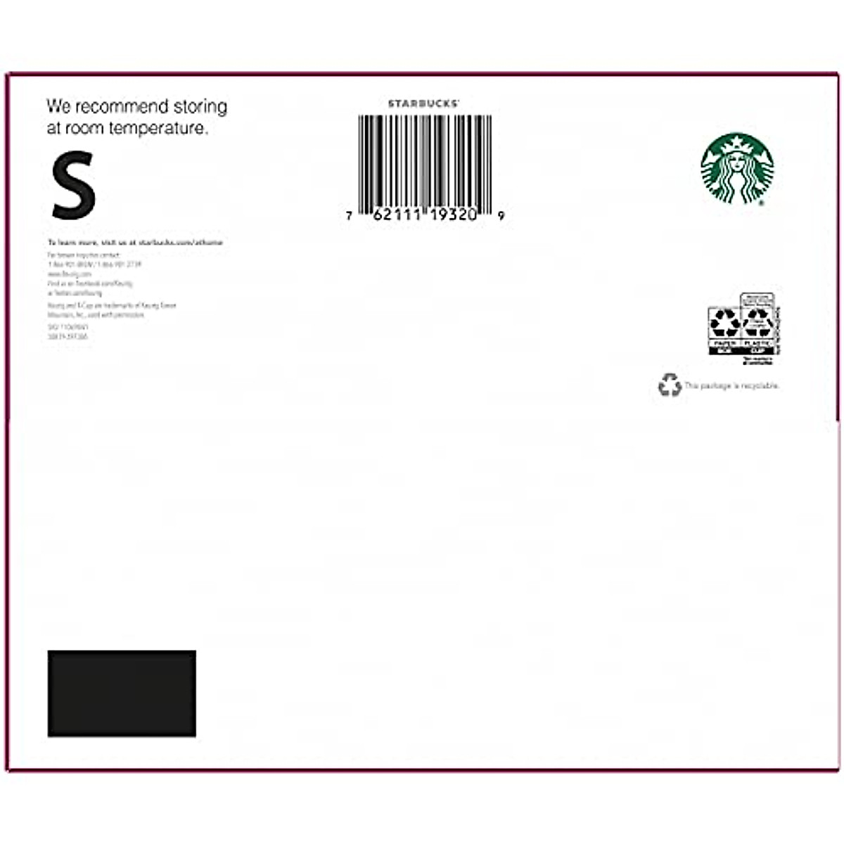 Starbucks 72 Count Sumatra Coffee, 0.41 Ounce