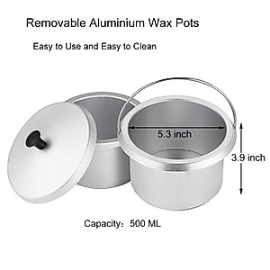 Professional Double Wax Warmer Electric Heater Dual Parrafin Hot Facial Skin Care Hair Removal Equipment SPA Tool