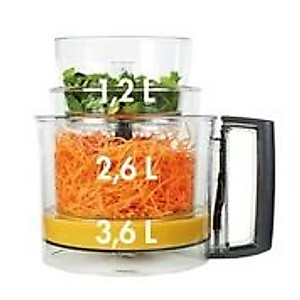 Magimix Compact 5200 XL Chrome 1100 Watt Food Processor with Recipe Book