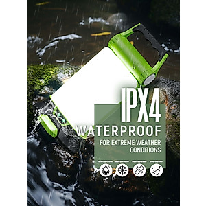 Favourlite Camping Lantern, 1500LM 2COB Rechargeable Lantern 180° Rotatable Camping Light with 4000 Capacity Phone Charger Waterproof Portable LED Lantern for Emergency Power Outages Hiking