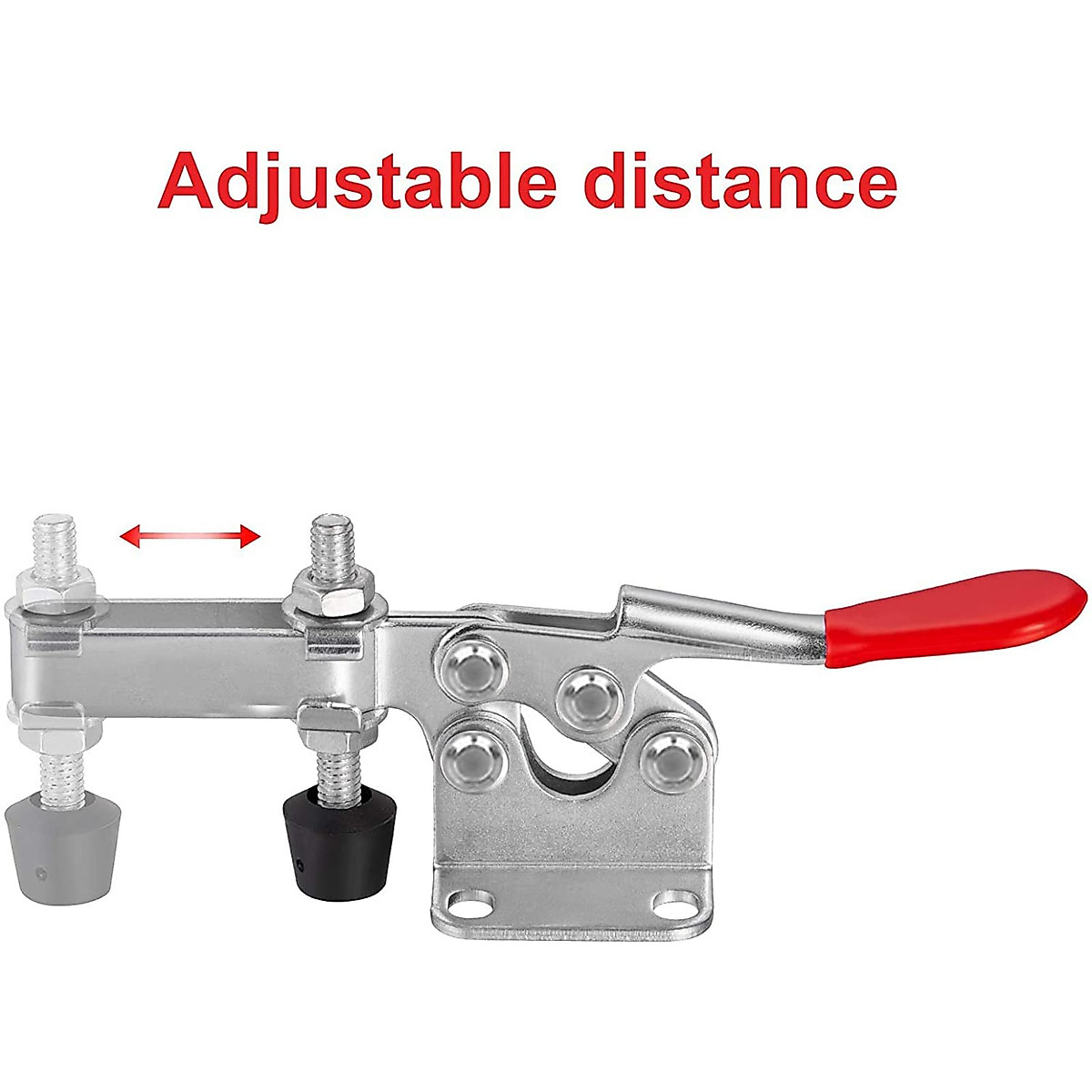 Accessbuy Toggle Clamp 225D 500Lbs Holding Capacity Heavy Duty Large Hold Down Clamp Quick-Release Horizontal Clamp（2Pack)