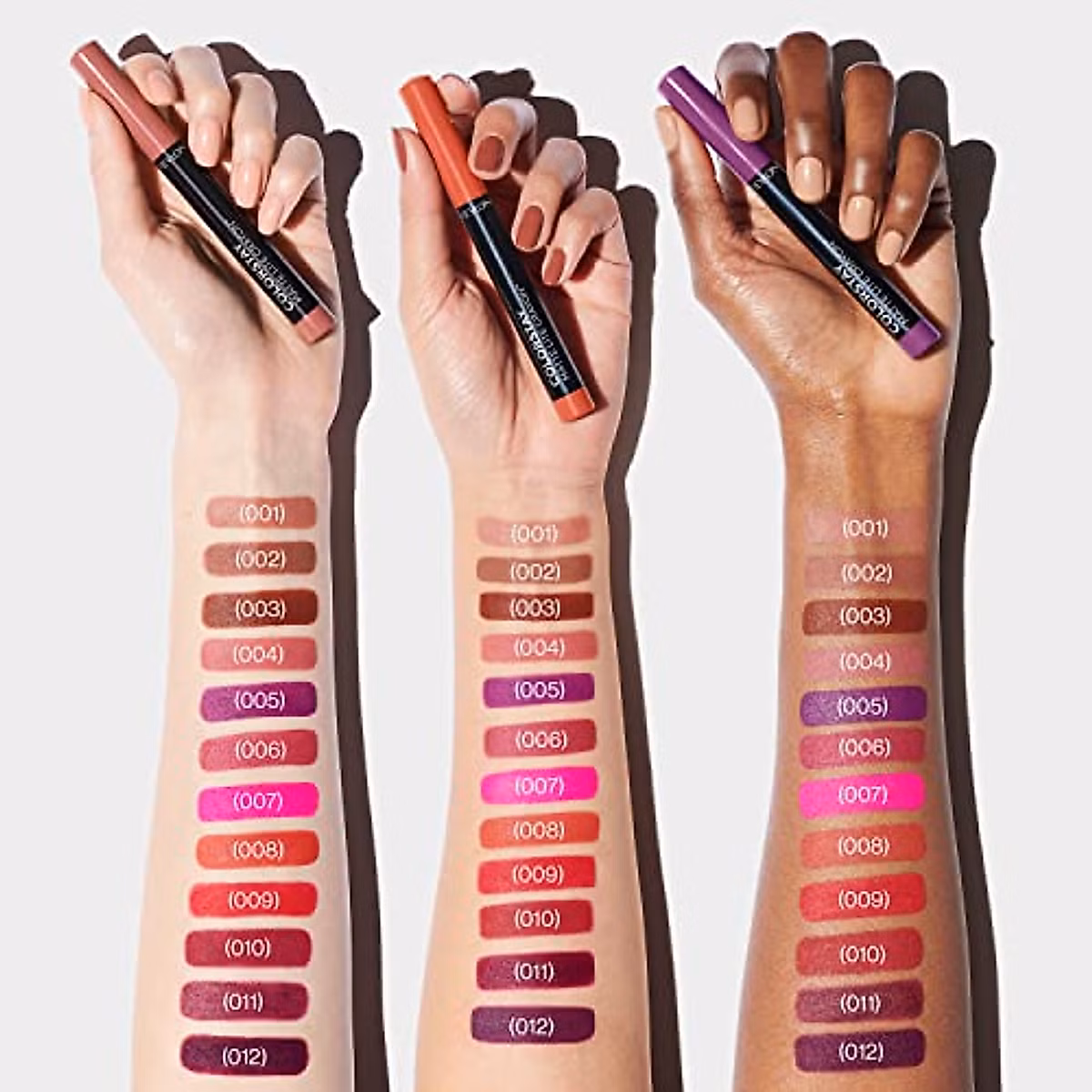 REVLON ColorStay Matte Lite Crayon Lipstick with Built-in Sharpener, Smudge-proof, Water-Resistant Non-Drying Lipcolor, 001 Tread Lightly, 0.049 oz