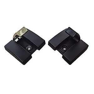 2 pcs Folding Wall Hooks Towel Hanger Coat Clothing Holder for Bathroom Bedroom (Black&Gold)