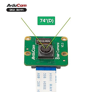Arducam 8MP IMX219 Camera Module Compatible with NVIDIA Jetson Nano/NX and NVIDIA Orin NX/AGX Orin, Fixed Focus