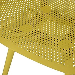 Christopher Knight Home Davina Outdoor Dining Chair (Set of 2), Yellow
