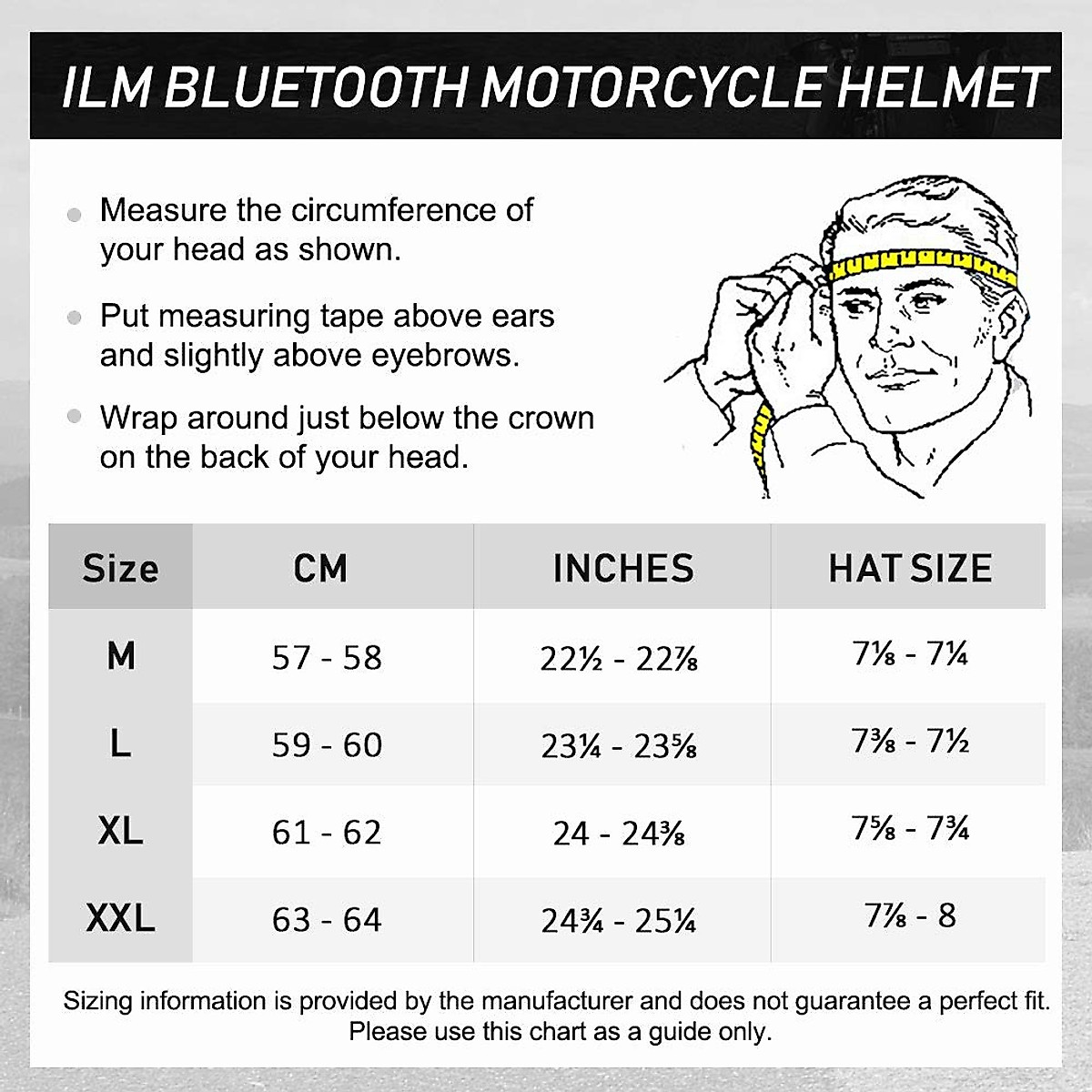 ILM Bluetooth Motorcycle Helmet Modular Flip up Full Face Dual Visor Mp3 Intercom FM Radio DOT Model 902BT(Matte Black, Large)