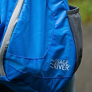 OSAGE RIVER Taber Sling Travel Bag, Foldable Crossbody, Sky Blue