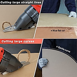 SHALL Electric Fiber Cement Siding Shear, 4.8-Amp Hardie Board Cutter & 5/16” (8 mm) Fiber Cement Siding Shear Blades Replacement Set