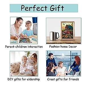 Eter Diamond Painting Kits,Window Sill Tulip Vase Diamond Painting Kits,5D Round Full Diamond Crystal Painting Gemstone Arts Kits,Wall Decor Room Decor Aesthetic Or Gifts for Women- 8x12 inch