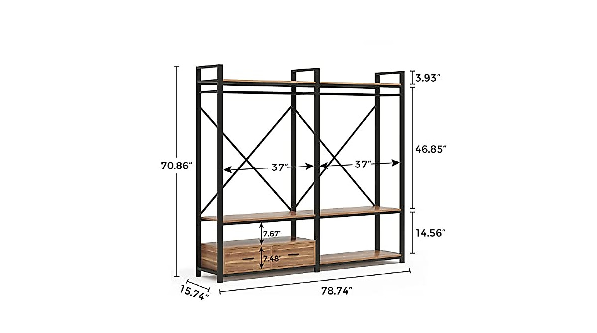 Tribesigns Heavy Duty Garment Rack - Organize Your Wardrobe
