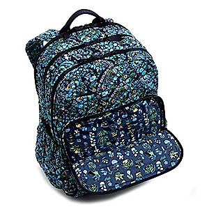 Vera Bradley Women's Cotton XL Campus Backpack, Dreamer Paisley - Recycled Cotton, One Size