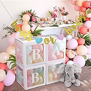 Starsgarden Glittery Gold Boots or Bows Gender Reveal Banner for Baby Shower Party, Baby Reveal Party Decorations- Girl Or Boy Announcement Sign