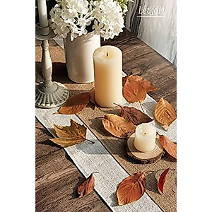 Burlap Table Runner Rustic Table Runner Farmhouse Table Decor Macrame Table Runner Jute Woven Fabric, Light Colour Edge 12x72 Inches