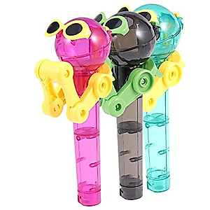 jojofuny 3pcs Lollipop Robot Stocking Stuffer Wand Toy Childrens Gifts Lollipop Holder Toy Novelty Lollipop Holder Kids Lollipop Toy Robot Lollipop Toy Cartoon Robot Lollipop Holder Storage