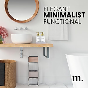 MaisoNovo Foaming Soap Dispenser with Concrete Tray - Hand Soap Refills for Foaming Dispenser - Clear Foaming Dispensers w.Tray 14 oz - 4 Mix Tablets