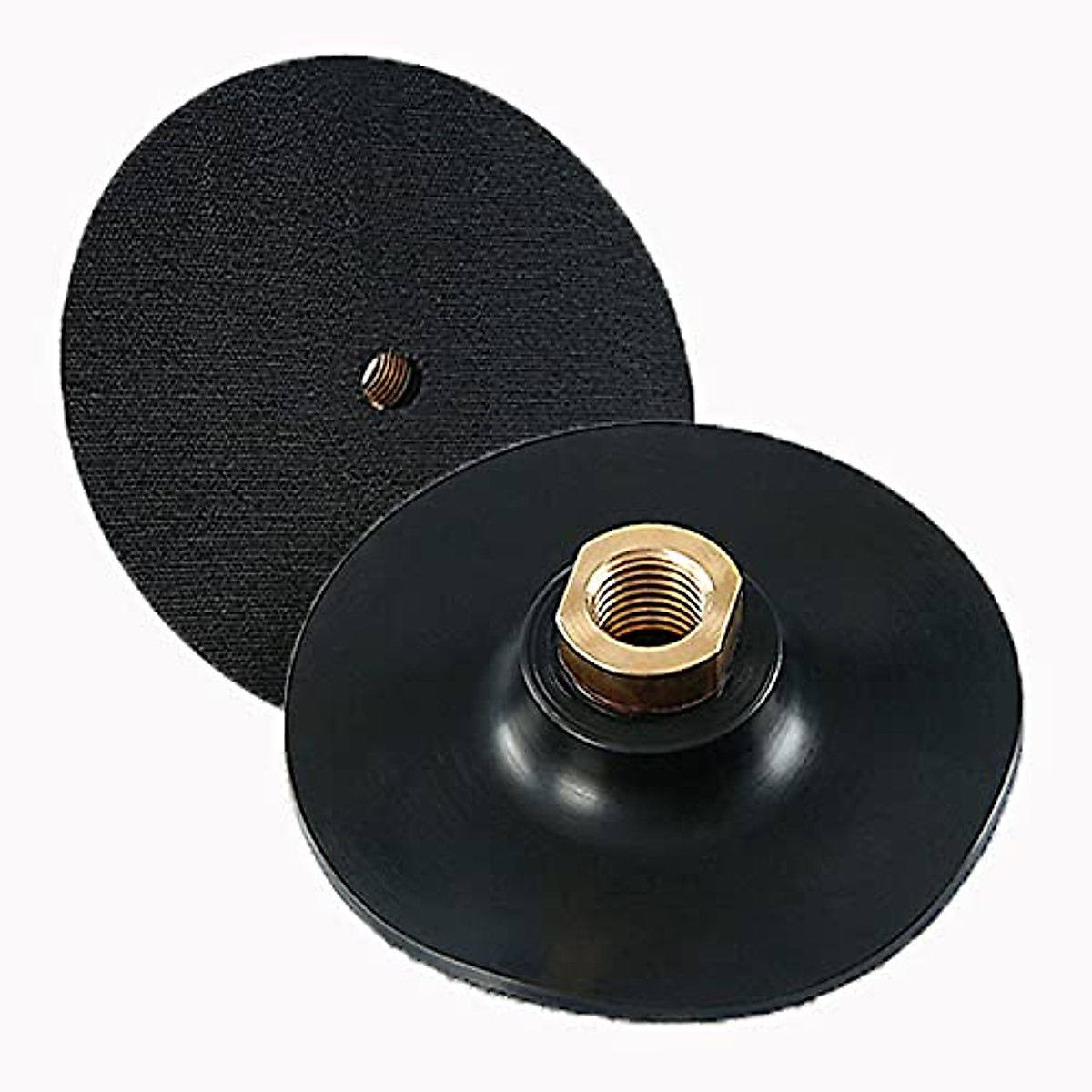 Extra Flexible Backer Pad Rubber Backing Pad for Edges, Tight Corner Polishing,Hook&Loop Back Holder - Arbor 5/8" 11