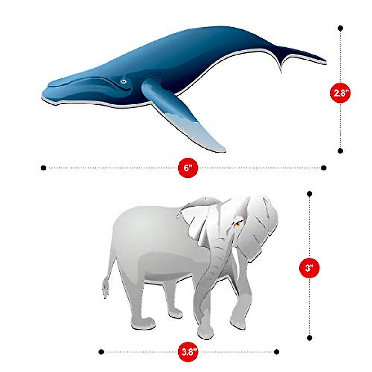 SpriteGru 59 PCS Zoo Animal Zoo Magnets for Toddlers Kids, Perfect Preschool Learning