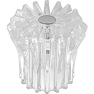 Avalon Plumbing Supply Tub and Shower 3 Piece Faucet Marquis Handles Replacement for Price Pfister Systems, 12 Point Broach, 3 Piece Set of Hot, Cold, Diverter, Clear Acrylic