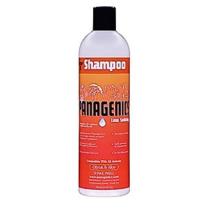 Panagenics | Pet Shampoo - Safe for ALL animals, Unscented, Contains Citrus and Aloe Active Ingredients - 16 ounce bottle