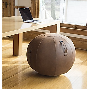 Vivora Luno Exercise Ball Chair, Lacewood Cover, Leatherette, Standard Size (22 to 24 inches), for Home Offices, Balance Training, Yoga Ball