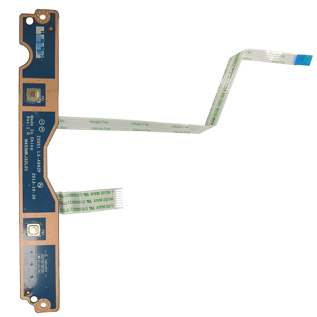 Todiys Touch Button Board for HP Pavilion 15-G 15-G000 15-G100 15-R 15-R000 15-R100 Series LS-A992P 15-G059WM 15-G173WM 15-R052NR 15-R132WM 15-R264DX M455MKJ32L01 ZSO51