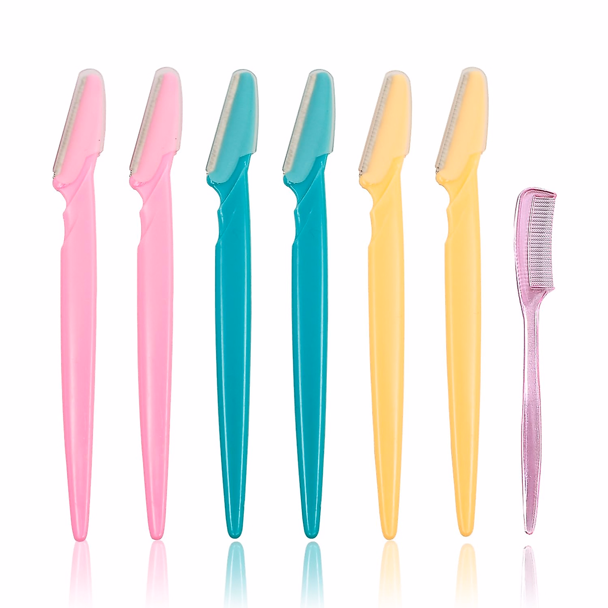 IOWANTOBWU 6 PCS Eyebrow Razor Facial Hair Knife Remover Makeup Tools Trimmer Sharper Shaver Hair Remover Set