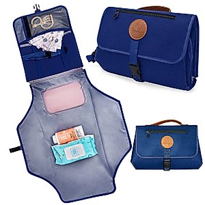 Portable Changing Pad for Baby - Diaper Changing Pad Portable - Waterproof, Foldable and Easy to Clean Travel Baby Changing Pad Mat - Lightweight Diaper Clutch Bag for Parents on The Go.