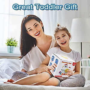 Chicken Eggs Easter Toys Gifts for Toddlers, Easter Basket Stuffers Baby Toddler Toys with 12 Matching Eggs and Hen Case, Educational Toys for Kids Boys Girls 18 Month 2 3 Years Old