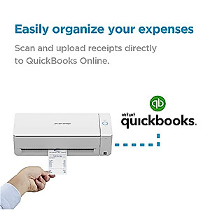 Fujitsu ScanSnap iX1300 Compact Wireless or USB Double-Sided Color Document, Photo & Receipt Scanner with Auto Document Feeder and Manual Feeder for Mac or PC, White