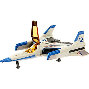 Mattel Disney and Pixar Lightyear Hyperspeed Series, Buzz Lightyear Mini Action Figure & XL-12 Spaceship, 6.2-inch Spaceship