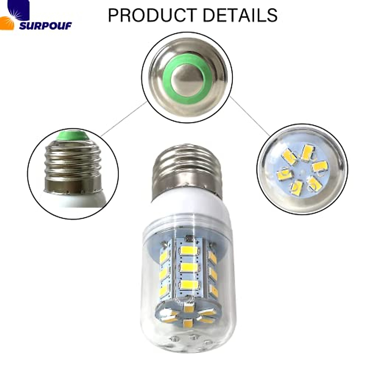 5304511738 LED Light Bulb Refrigerator Compatible with Frigidaire White-Westinghouse Crosley Refrigerator