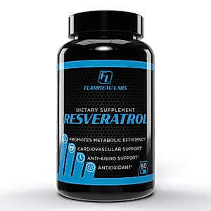 Flambeau Labs Resveratrol 1200mg Per Serving | Anti-Aging, Antioxidant, Metabolic Efficiency, Cardiovascular Support