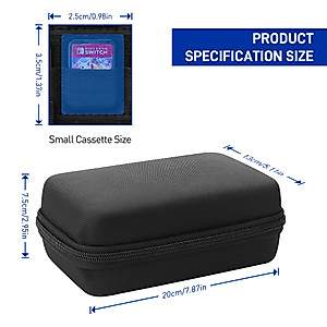 CONSOLEARMOR 120 Slot Game Case for Nintendo Switch, PS Vita & SD Cards - Hard EVA Shell with Dual Zipper & Wrist Strap