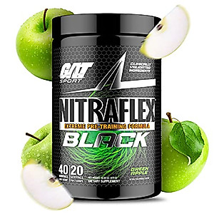 Nitraflex Black, Extreme Pre-Training Formula, 40 Servings (Green Apple)