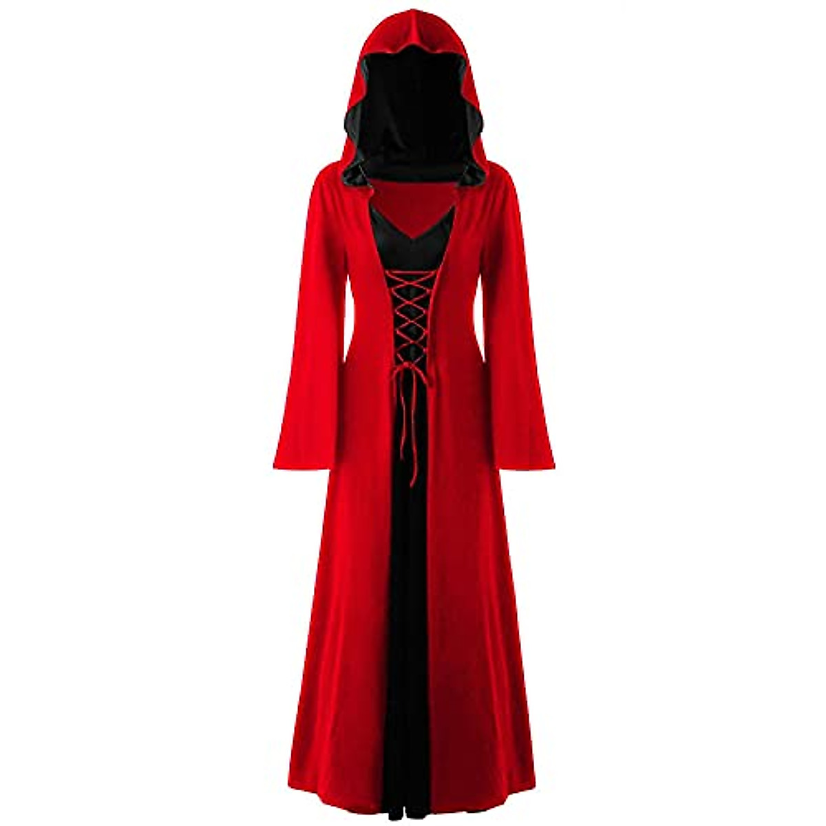 Midevil/Renaissance Costume Women,Cosplay Halloween Costumes For Women Vintage Hooded Gothic Dresses Sexy Long Sleeve Midevil Renaissance Costumes,Toddler Dress Up Clothes For Girls