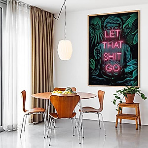 5D Diamond Painting Kits for Adults Beginners,Buddhism Buddha Diamond Art Kit,DIY Full Round Drill Religious Gem Art Kits with Inspirational Motivational Zen Quote,Home Wall Decor 12 x 16 Inch