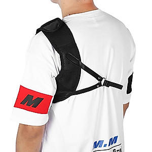 DEALPEAK Archery Chest Guard, Adjustable Protection, Black, for Men Women