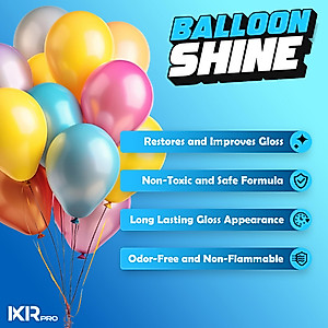 Balloon Shine Spray (2 x 13 fl.oz./420ml) No Need Towel or Gloves Balloon Shine, Instant High Shine Gloss Brite Balloons for Party Decoration for Ultra Lasting, Shine Balloon Spray Upgraded Formula